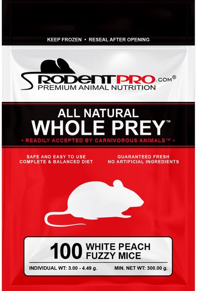 RODENT PRO Frozen Reptile Food, Peach Fuzzy Mice, 100 count - Chewy.com