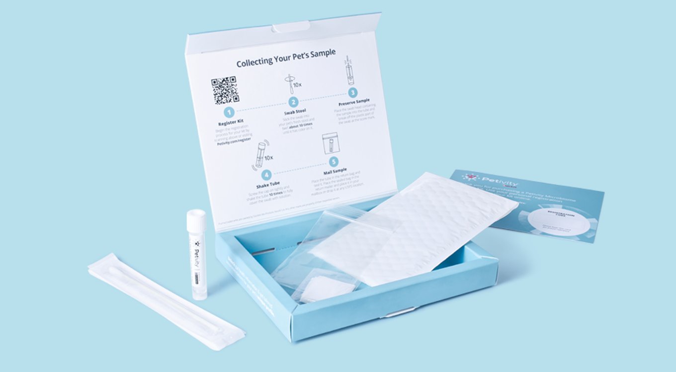 PURINA PETIVITY Microbiome Basic Gut Profile Analysis Kit for Cats ...
