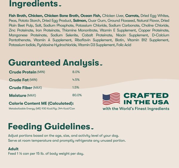 JINX Bone Broth Stew Chicken & Salmon Variety Pack Wet Dog Food, 13-oz ...