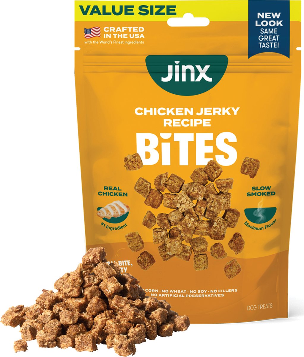 JINX Chicken Bites Jerky Dog Treats, 15-oz bag - Chewy.com