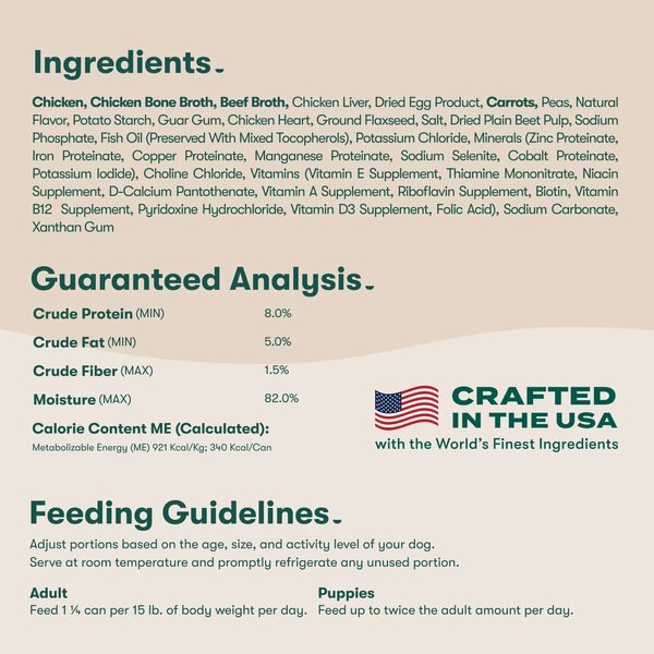 JINX Bone Broth Stew Chicken & Salmon Variety Pack Wet Dog Food, 13-oz ...