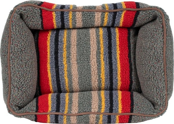 PENDLETON Vintage Camp Mini Kuddler Dog Bed, Green Heather - Chewy.com
