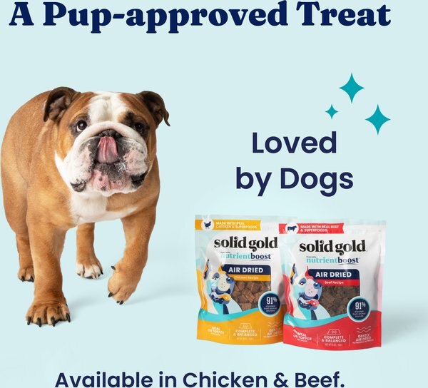 SOLID GOLD Complete & Balanced Chicken Recipe Air Dried Dog Food Topper ...
