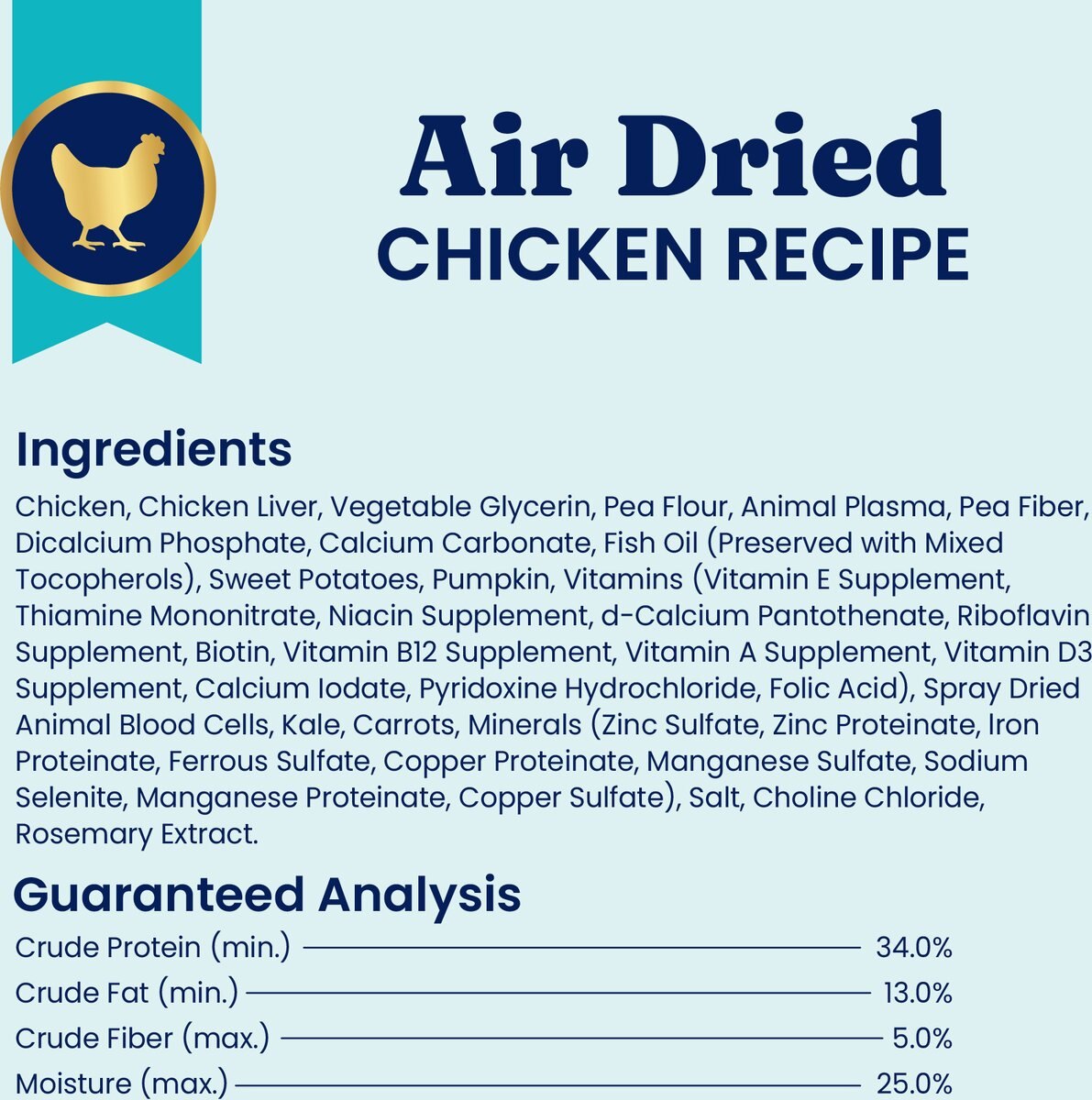 SOLID GOLD Complete & Balanced Chicken Recipe Air Dried Dog Food Topper ...