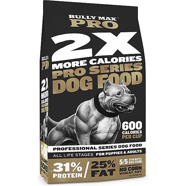 BULLY MAX 30/20 Adult High-Protein & Fat Chicken Dry Dog Food, 15-lb ...