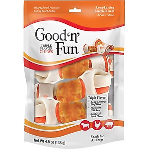 GOOD 'N' FUN Long-Lasting Triple Flavor Colossal Beef, Chicken, Duck ...