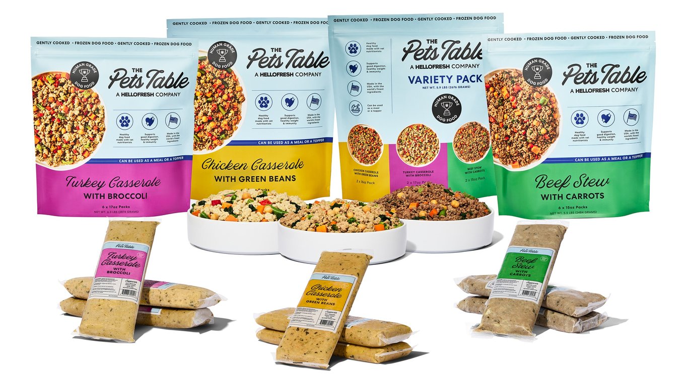 THE PETS TABLE Freshly-Made Frozen Human-Grade Variety Pack Dog Food ...