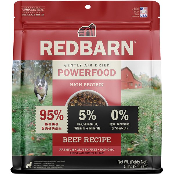 REDBARN Powerfood Beef High Protein Grain-Free Gently Air Dried Dog ...