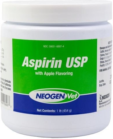 ASPIRIN USP (Generic) 227g/lb Powder, Apple Flavored, 1 lb - Chewy.com