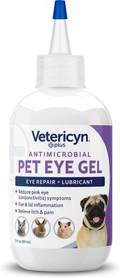 VETERICYN Plus Pet Eye Gel for Dogs, Cats & Small Pets, 3-fl oz bottle ...