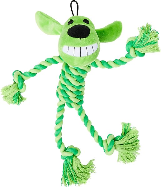 Out of Stock - MULTIPET Loofa with Rope Body Squeaky Ropes Tug Dog Toy ...