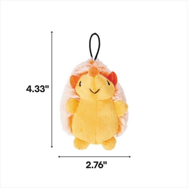 MULTIPET Minipet Hedgehog Squeaky Plush Dog Toy, Color Varies, 4-in, 1 ...
