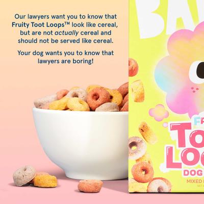 BARK Fruity Toot Loops Mixed Berry Blend Flavored Crunchy Dog Treats ...