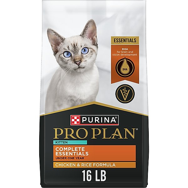 PURINA PRO PLAN Complete Essentials Chicken & Rice Formula Kitten Dry ...