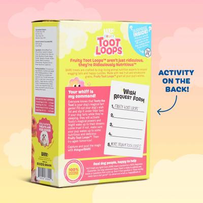 BARK Fruity Toot Loops Mixed Berry Blend Flavored Crunchy Dog Treats ...
