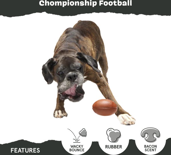 BARK Chompionship Football Dog Chew Toy - Chewy.com