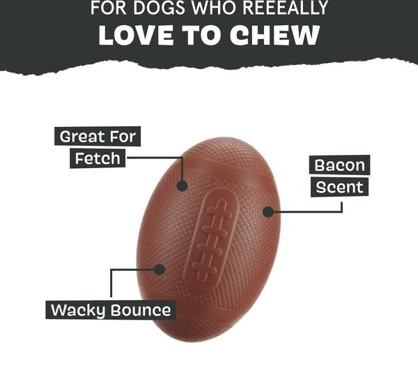 BARK Chompionship Football Dog Chew Toy - Chewy.com