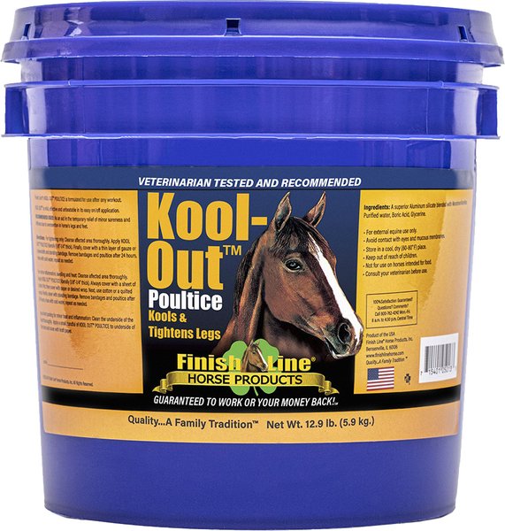 FINISH LINE Kool Out Sore Muscle & Joint Pain Relief Horse Poultice, 12 ...
