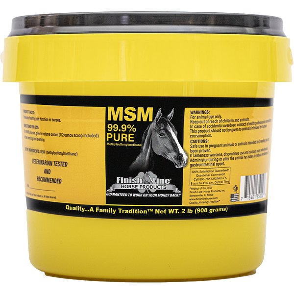 SELECT THE BEST MSM Powder Horse Joint Supplement, 2-lb bucket - Chewy.com