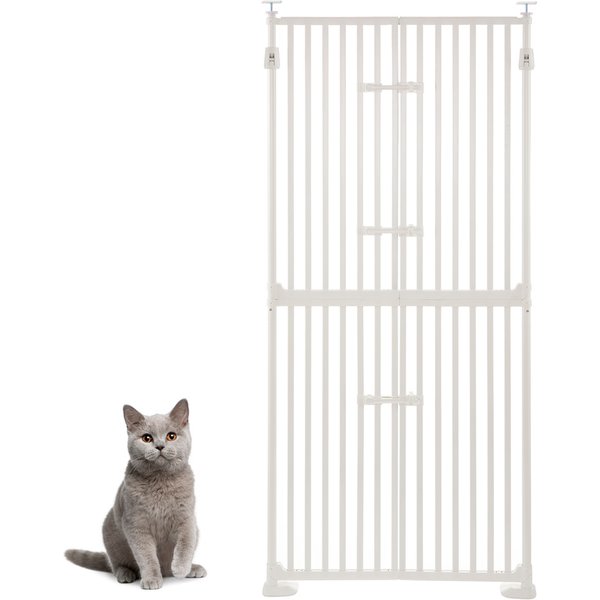 RICHELL Steel Cat Extra Tall Safety Gate, 70-in, Beige - Chewy.com