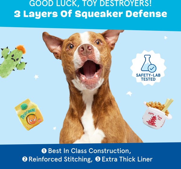 BARK Catfish Claude Plush Dog Toy, Multi Colored - Chewy.com