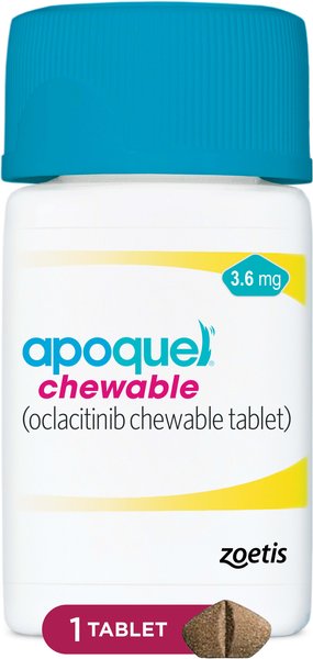 APOQUEL (oclacitinib chewable tablet) Chewable for Dogs, 3.6mg - Easy ...