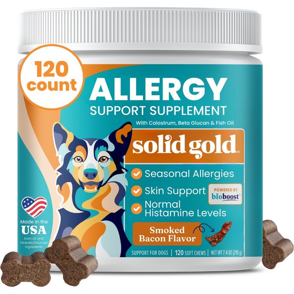 REDONYL Ultra Soft Chews Allergy Supplement for Dogs, 100-mg, 120 count ...