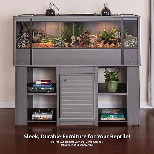 NEW AGE PET ECOFLEX Reptile Habitat Versa Stand, Grey, 60-in - Chewy.com