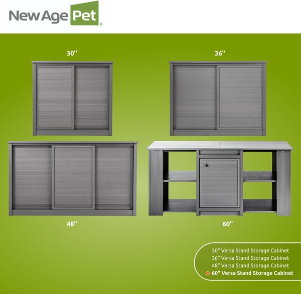 NEW AGE PET ECOFLEX Reptile Habitat Versa Stand, Grey, 60-in - Chewy.com