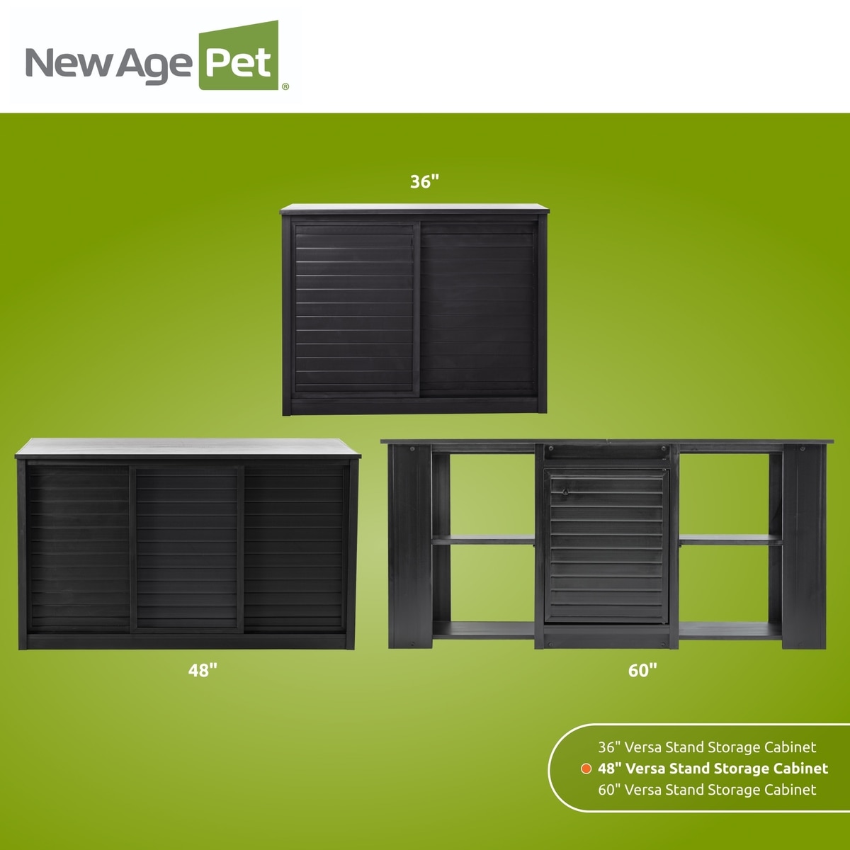 NEW AGE PET ECOFLEX Reptile Habitat Versa Stand, Black, 48-in - Chewy.com