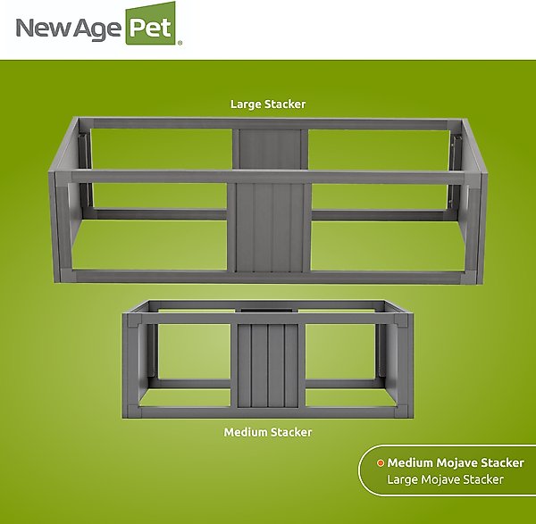 NEW AGE PET ECOFLEX Mojave Reptile Habitat Stacker, Grey, Medium - Chewy.com