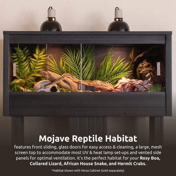 Out of Stock - NEW AGE PET ECOFLEX Mojave Reptile Enclosure, Black, 50-gal - Chewy.com