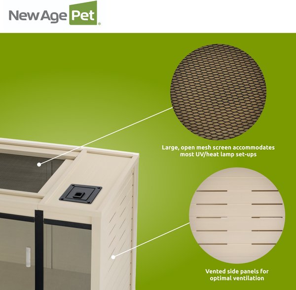 NEW AGE PET ECOFLEX Mojave Reptile Enclosure, Maple, 150-gal - Chewy.com