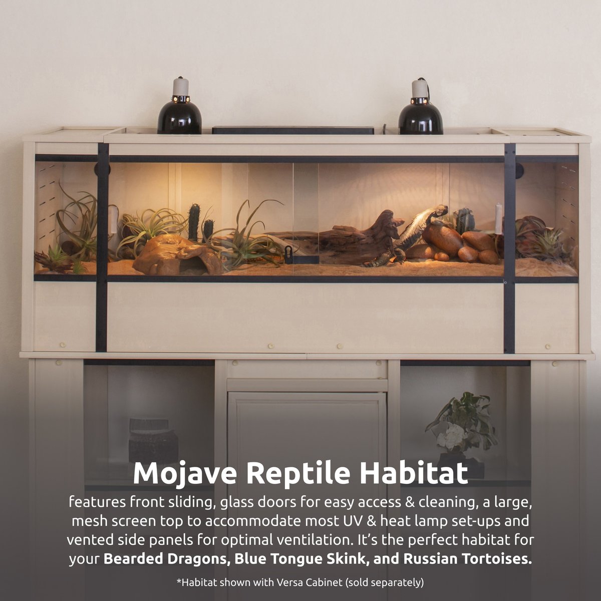 NEW AGE PET ECOFLEX Mojave Reptile Enclosure, Maple, 150-gal - Chewy.com