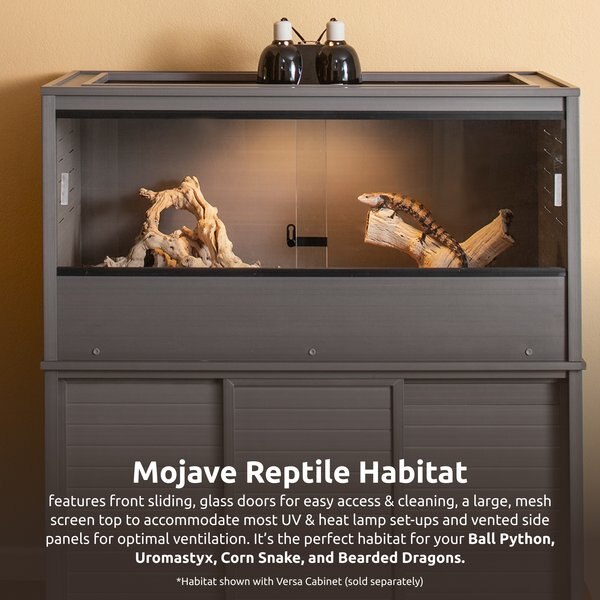 NEW AGE PET ECOFLEX Mojave Reptile Enclosure, Grey, 120-gal - Chewy.com