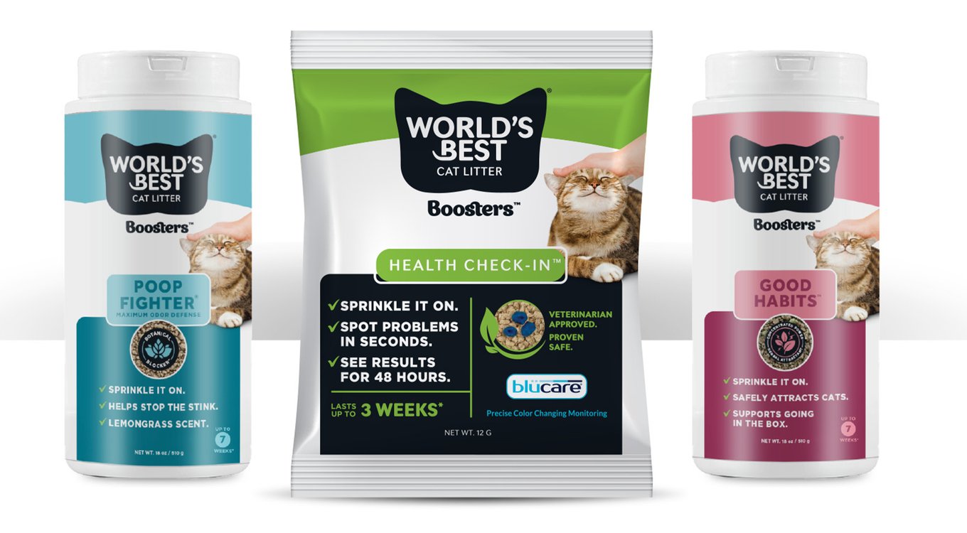 WORLD'S BEST Multi-Cat Unscented Clumping Corn Cat Litter, 28-lb bag ...