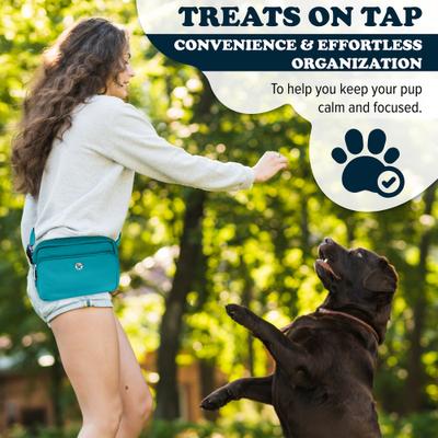 PUPPINGTON 3-in-1 Crossbody Dog Walking Bag & Treat Pouch with Matching ...