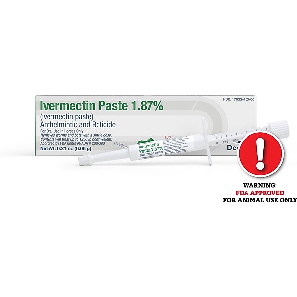 DURVET DuraMectin Ivermectin 1.87% Paste Horse Dewormer, 0.21-oz tube ...
