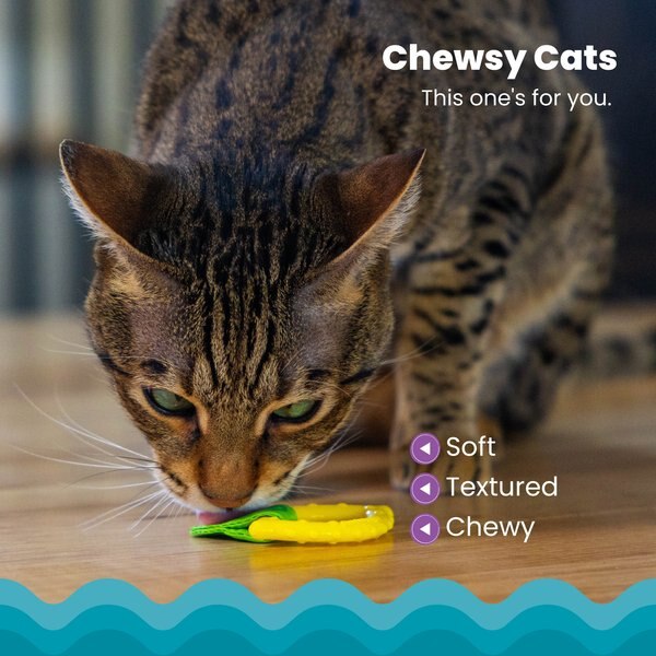 CATSTAGES Dental Lemon Teether Cat Plush Toy with Catnip Oil, Yellow ...