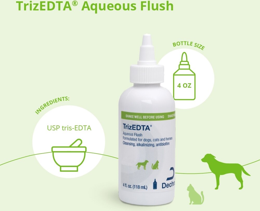 TRIZEDTA Aqueous Flush for Dogs & Cats, 4-oz bottle - Chewy.com
