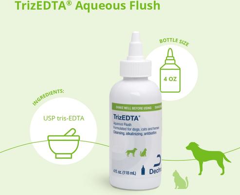 TRIZEDTA Aqueous Flush for Dogs & Cats, 4-oz bottle - Chewy.com