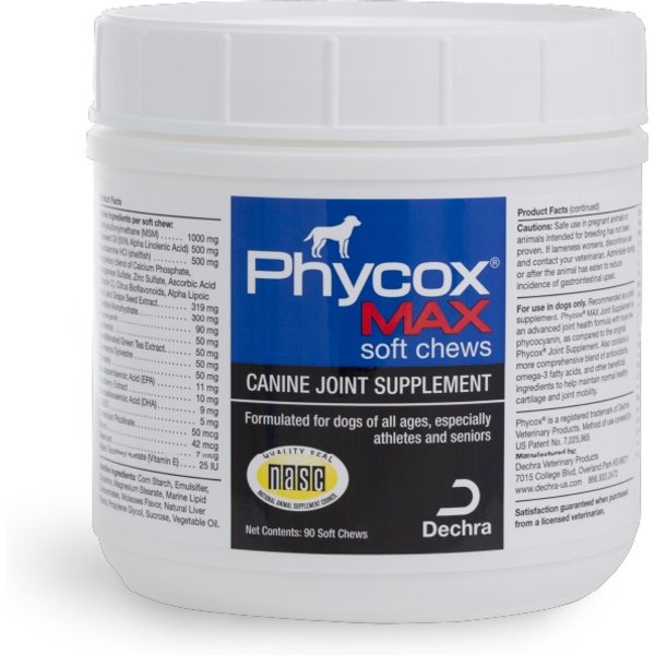 PHYCOX HypoAllergenic HA Soft Chews Joint Supplement for Dogs, 120 ...