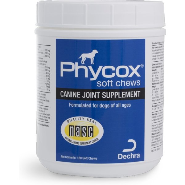 PHYCOX HypoAllergenic HA Soft Chews Joint Supplement for Dogs, 120 ...