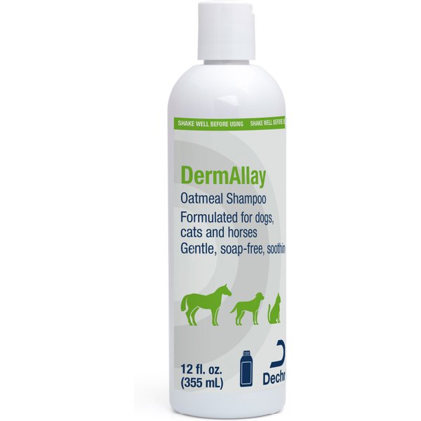 DERMALLAY Oatmeal Shampoo for Dogs, Cats & Horses, 12-fl oz bottle ...