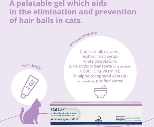 CAT LAX Cat Supplement, 2-oz tube - Chewy.com