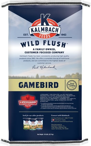 KALMBACH FEEDS Wild Flush Grower Poultry Feed, 50-lb bag - Chewy.com