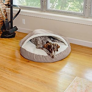 SNOOZER PET PRODUCTS Round Indoor Outdoor Cozy Cave Dog Bed, Blue ...