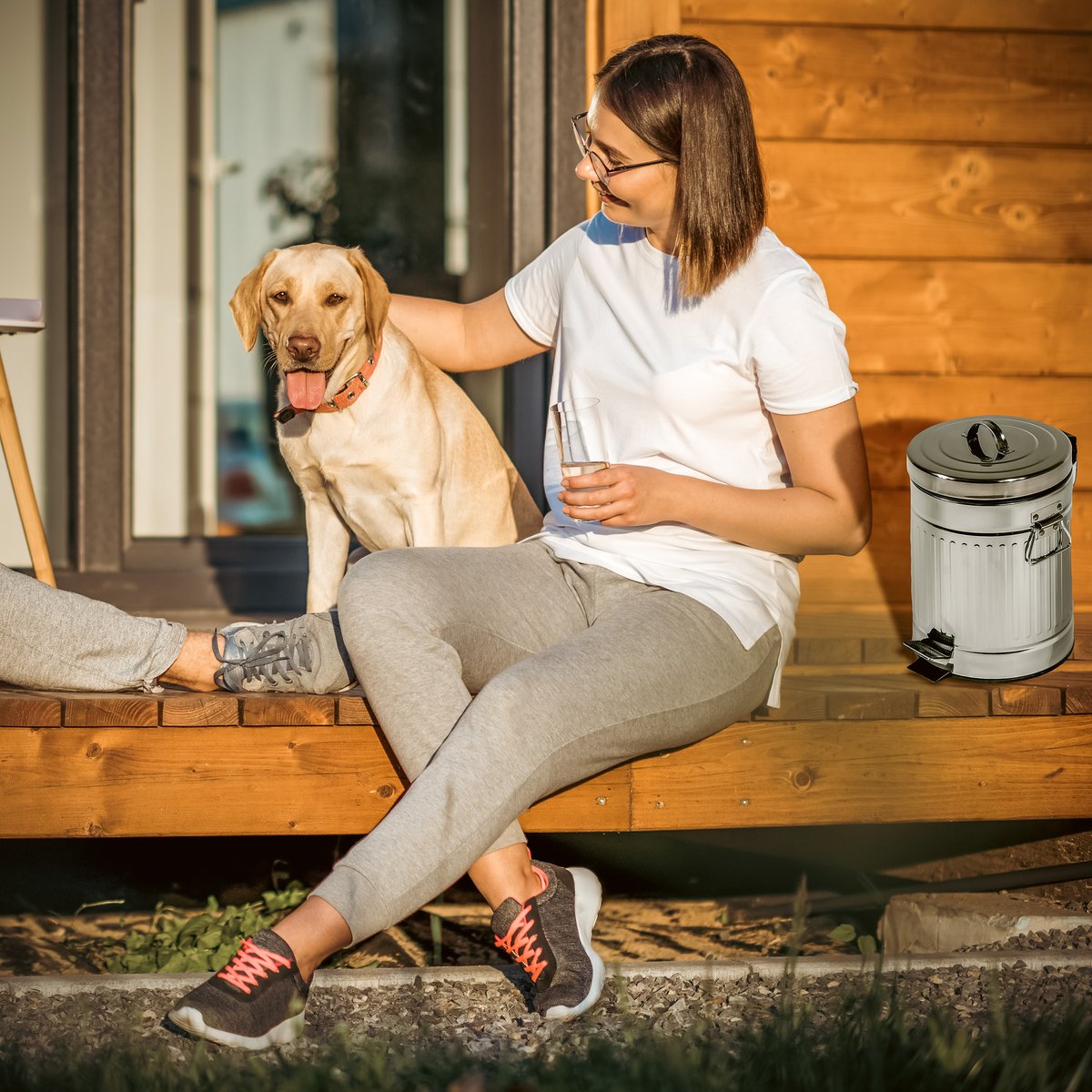 PET FIT FOR LIFE Outdoor Dog Waste Can & Poop Bag Roll, Small - Chewy.com