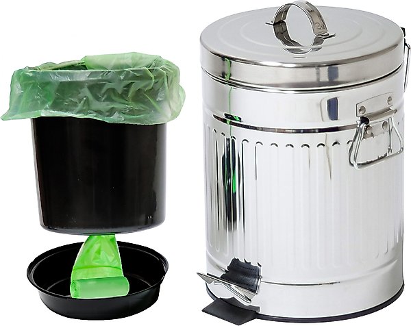 PET FIT FOR LIFE Outdoor Dog Waste Can & Poop Bag Roll, Small - Chewy.com