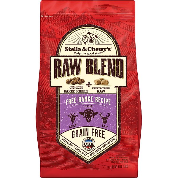 STELLA & CHEWY'S Raw Blend Free-Range Recipe Grain-Free Dry Dog Food, 3 ...